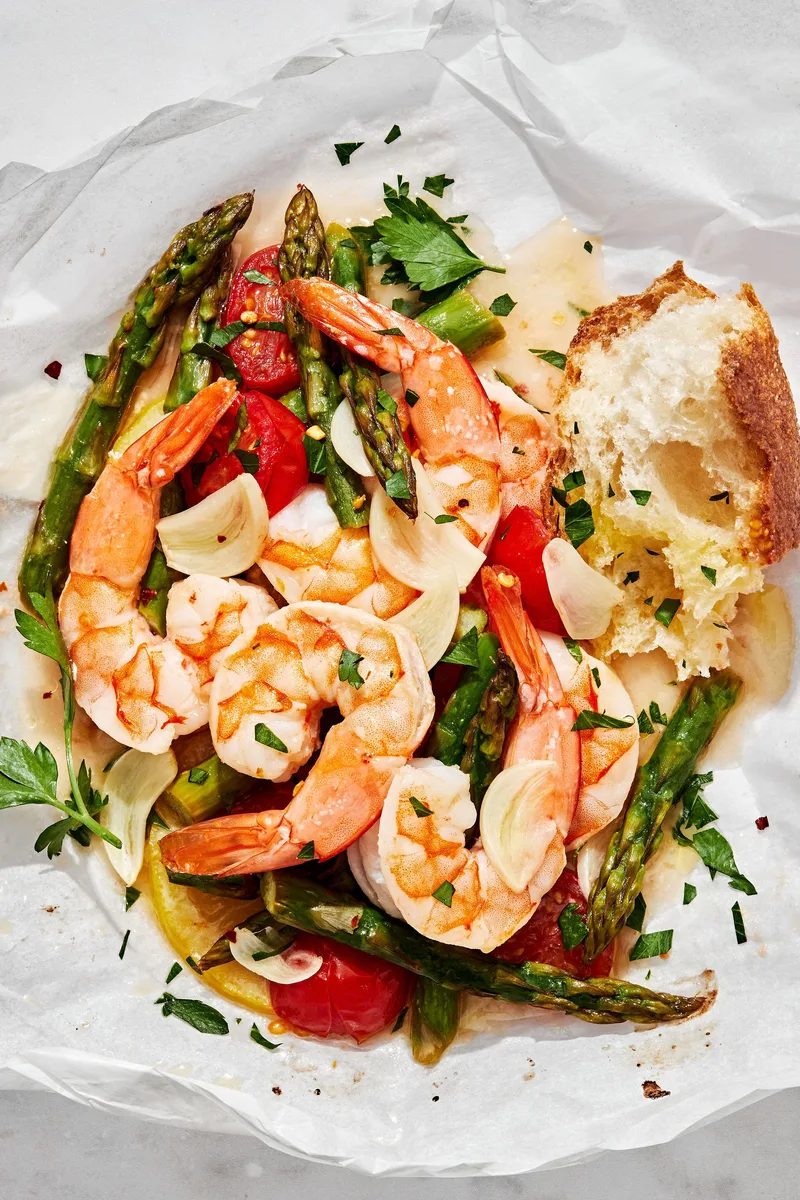 Shrimp Scampi En Papillote By Holly Erickson and Natalie Mortimer ...